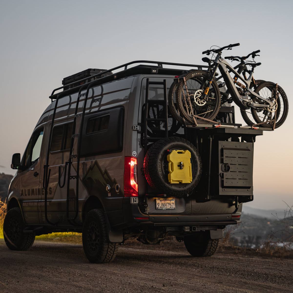 Gear Update: Aluminess PowerLift Sprinter Bike Rack – Campervan HQ