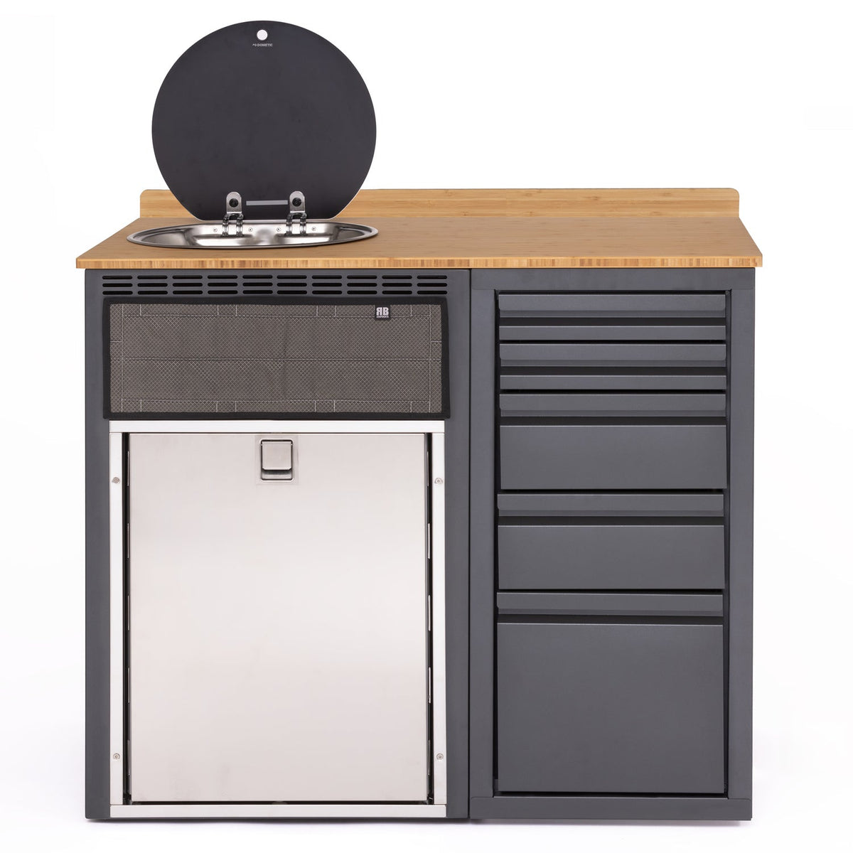 RB Components 42in Galley - Isotherm 85 Fridge Base Cabinet - Drawer S ...