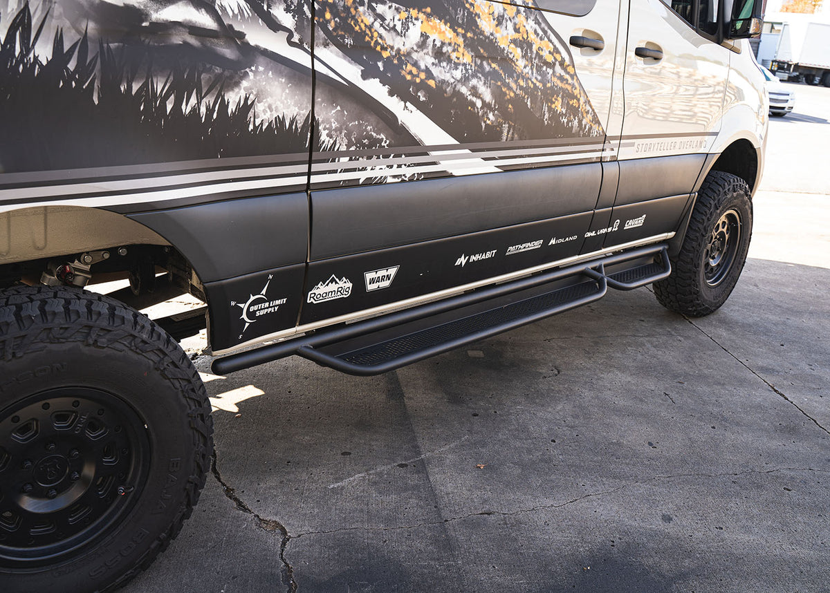 Sprinter Side Steps - Tube Version (Passenger Side) | Roambuilt Van ...