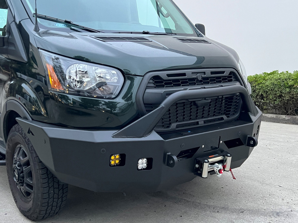 Aluminess 2020+ Ford Transit Front Winch Bumper With Bull Bar ...