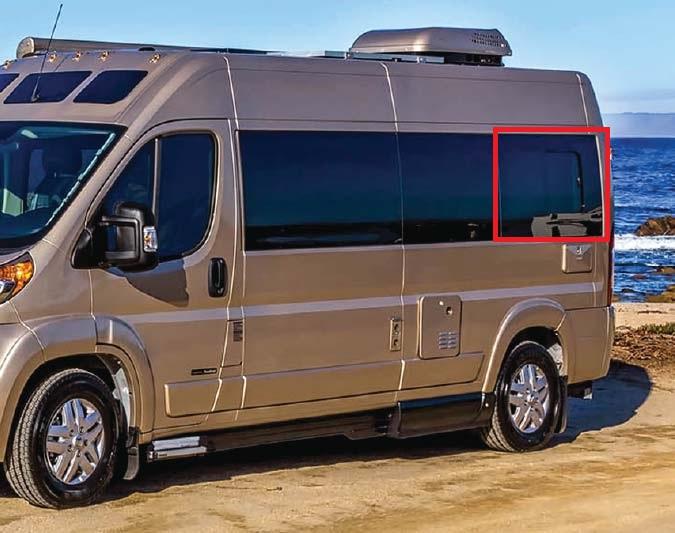 AM Auto Ram ProMaster Driver Side Rear Quarter Half-Slider Window 159 ...