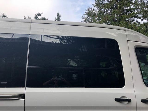 CRL Ford Transit 130/148"WB Passenger Side Sliding Door Vented Window ...