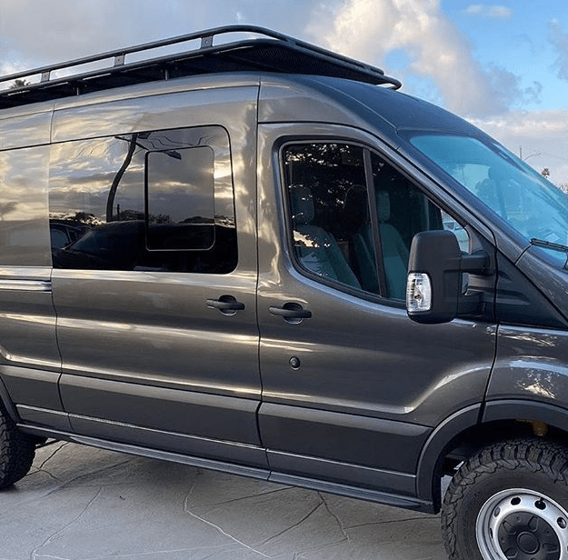 AM Auto Ford Transit Passenger Side Sliding Door-Half Slider Screened ...