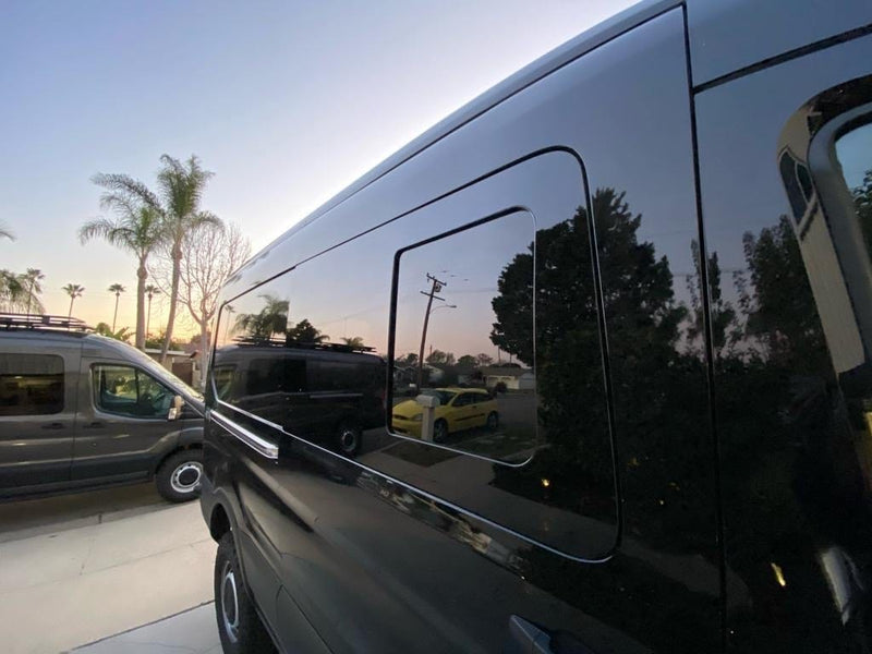 AM Auto Ford Transit 2015+ Passenger Side Sliding Door-Half Slider Scr ...