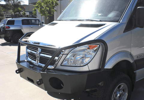 Aluminess Mercedes Sprinter (2007-2013) Front Winch Bumper With Brush ...
