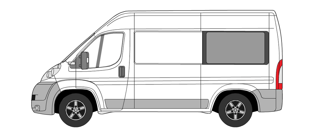 CRL Ram ProMaster 159" Driver's Side Rear Quarter Panel Fixed Window ...