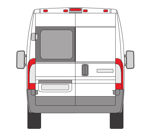 CRL Ram Promaster Driver's Side Rear Door Fixed (FW384L) Window ...