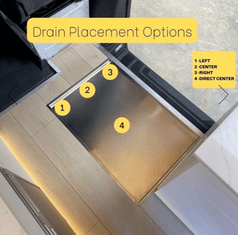 RV Hidden Stainless Steel Shower Pan – Campervan HQ